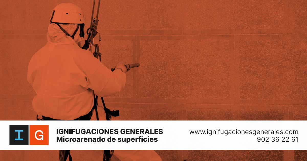 Microarenado de superficies | Ignifugaciones Generales